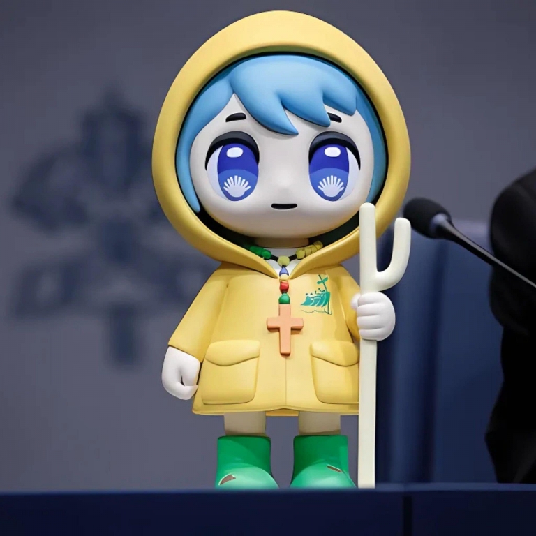 Luce linh vật anime đại diện cho Năm Thánh 2025 - Giờ Lễ